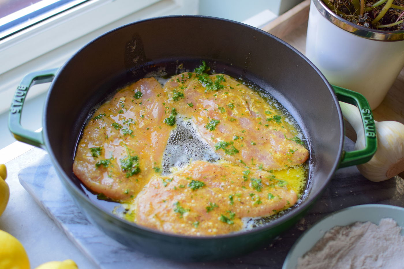 Chicken Francese - Utrolig mør kylling med sitron, persil... | Gladkokken