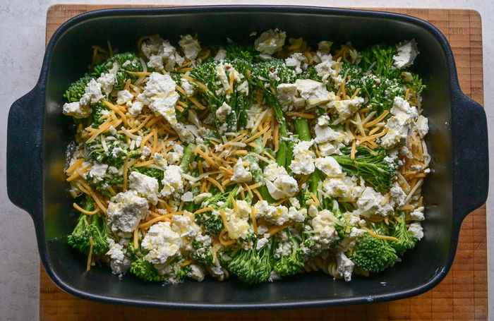 Gratinerte Brokkolini med pasta i form - Enkelt og veldig... | Gladkokken