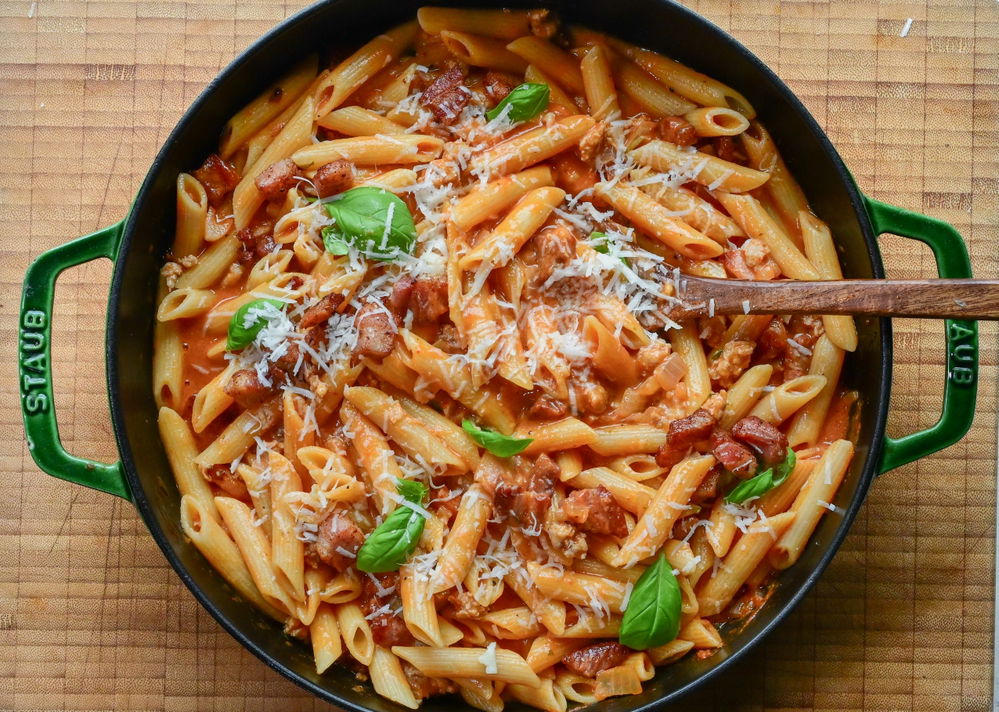 Pasta alla Zozzona - Perfekt kombinasjon av 4 populære pa... | Gladkokken