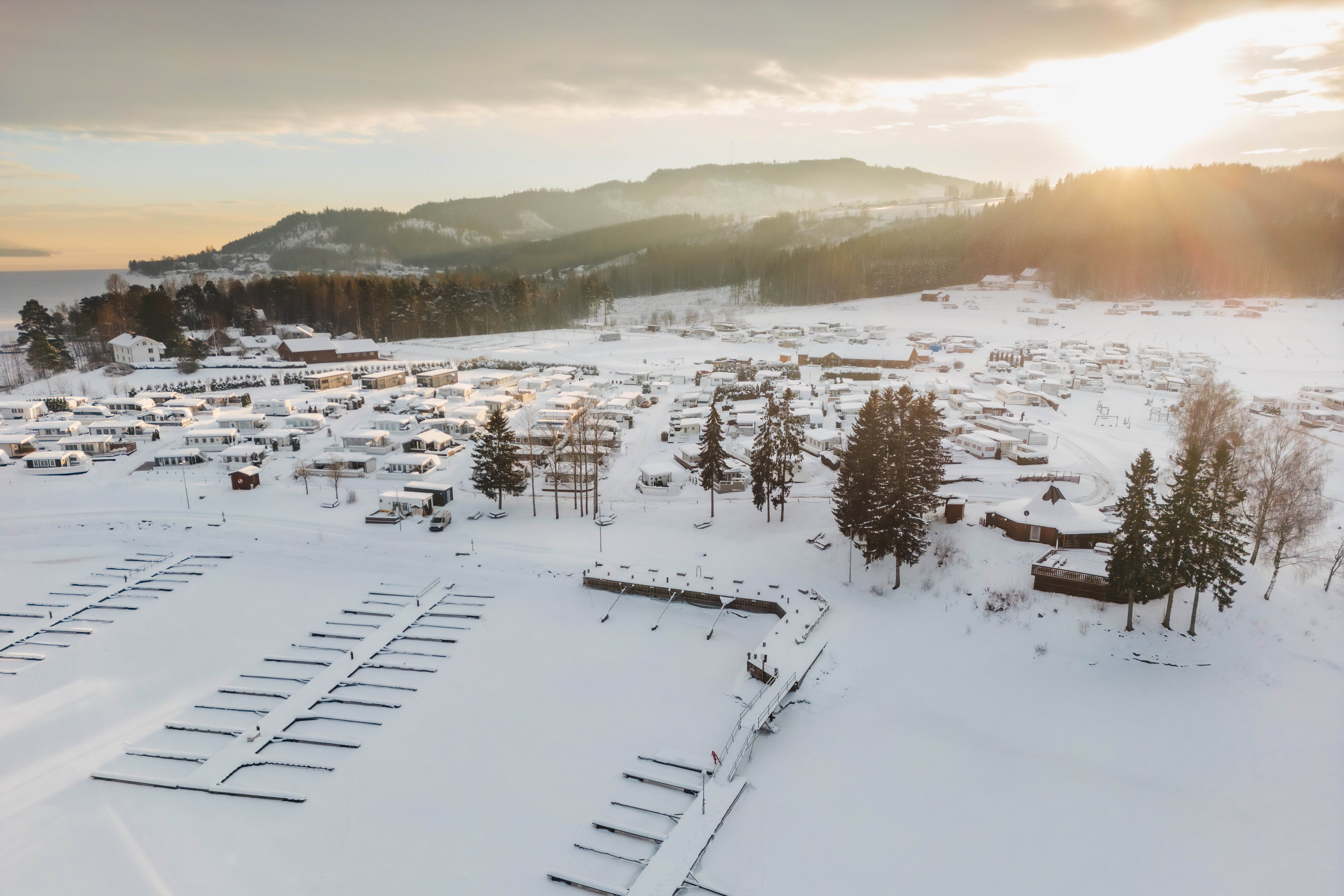 Vinter ved Mjøsa – Topcamp