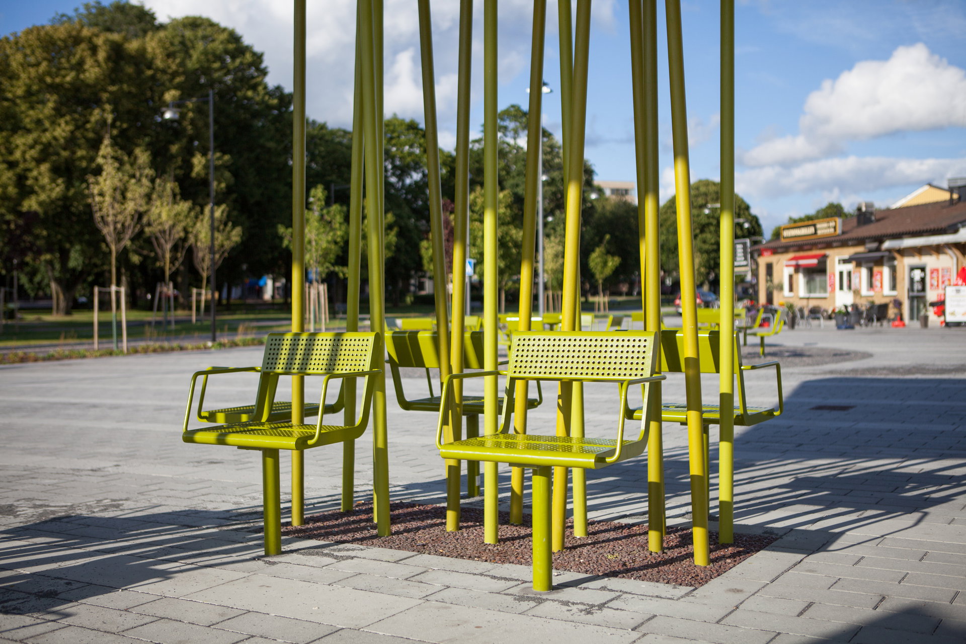 APRIL chair - perforated steel | Vestre